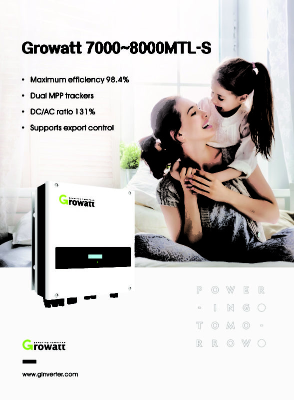 Growatt 7000 ~ 8000 MTL-S – QTSOLAR